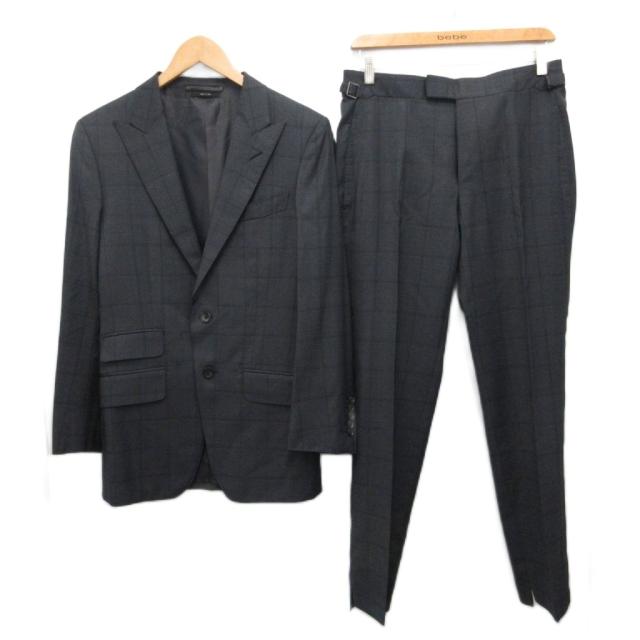 【中古】トムフォード スーツ セットアップ フォーマル テーラードジャケット スラックス パンツ シングル 2B