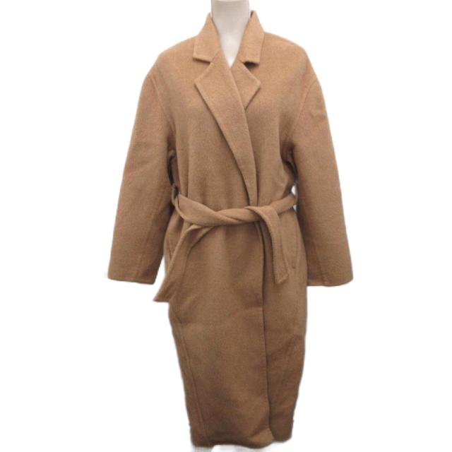 【中古】アーチ ザ ARCH THE 19AW ガウンコート ロング丈 ベルト 34 ベージュ 19-020-570-0002-3-0 レディース