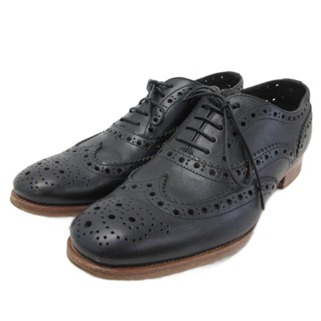 【中古】チャーチ church's ドレスシューズ ウィングチップ 靴 黒 ブラック 36 ? 23.5cm レディース