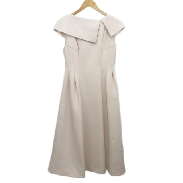 【中古】セルフォード CELFORD 23SS ホールドカラーフレアドレス ワンピース ロング CWFO231026 ピンク系 36 約S