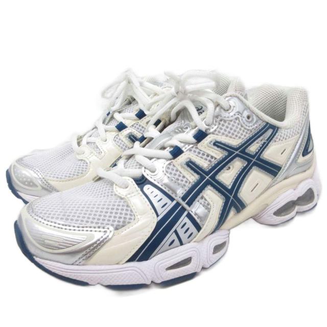 【中古】アシックス 美品 GEL-NIMBUS 9 ゲル ニンバス 9 スニーカー ローカット シューズ 靴 24.5cm グレー