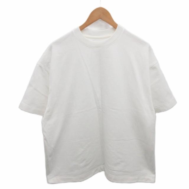 【中古】未使用品 THETA THE STAGE タグ付き Tシャツ カットソー 半袖 綿100% S 白 ホワイト BT303L2 メンズ