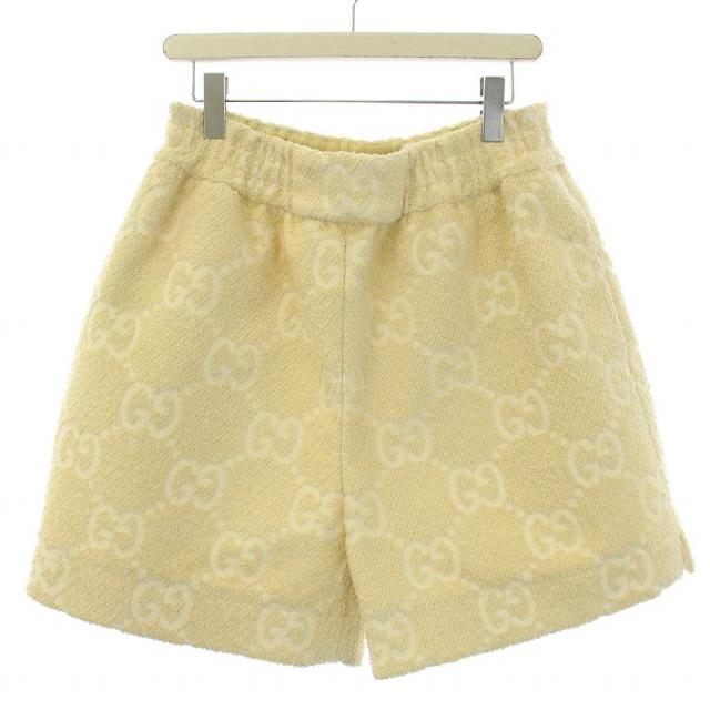 【中古】グッチ GUCCI 24SS GG テリークロス ショートパンツ ハーフイージーパンツ パイル 44 XS アイボリー
