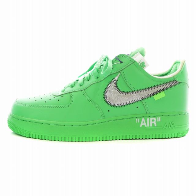【中古】ナイキ NIKE × Off-White Air Force 1 Low Brooklyn Light Green Spark US10.5 28.5cm  緑 DX1419-300