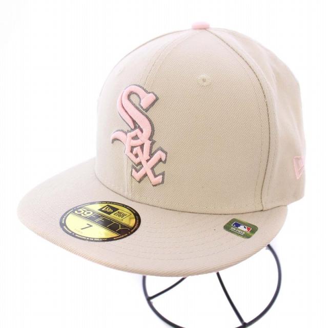 【中古】ニューエラ 59FIFTY Mother's Day シカゴ・ホワイトソックス ストーン ピンクアンダーバイザー 野球帽