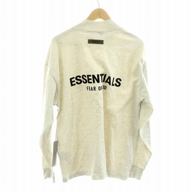 【中古】エフオージー エッセンシャルズ FOG ESSENTIALS Tシャツ カットソー ロンT 長袖 刺繍ロゴ S グレー