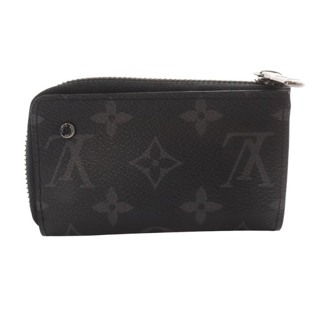 【中古】ルイヴィトン モノグラムエクリプス カードケース キーケース グレー 黒 M64430 /SR22 ■OH メンズ