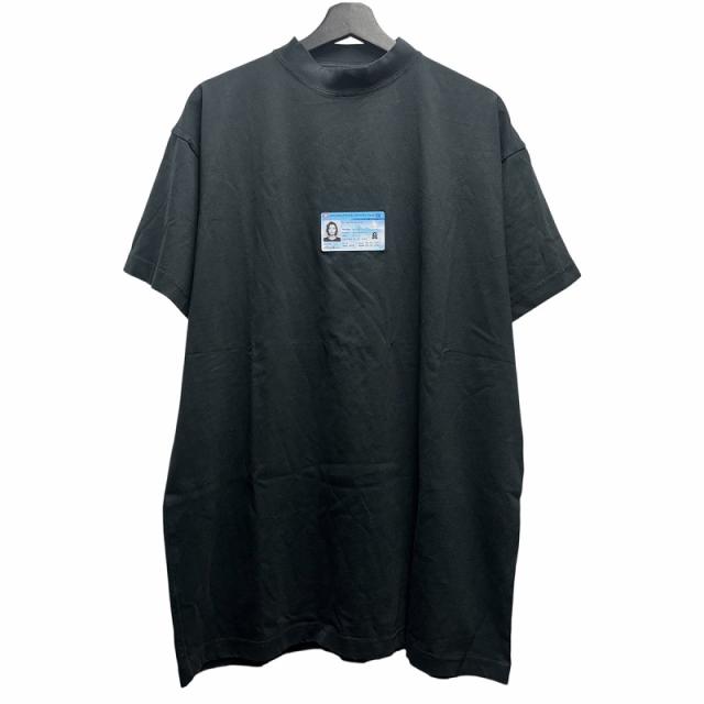 【中古】バレンシアガ BALENCIAGA 25SS ID Card T-Shirt カードデザインTシャツ 半袖 1 黒 ブラック 787349 TRVT6