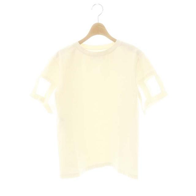 【中古】メゾンマルジェラ 1 S51GC0399 カットオフデザイン Tシャツ カットソー S オフホワイト /MI ■OS レディース
