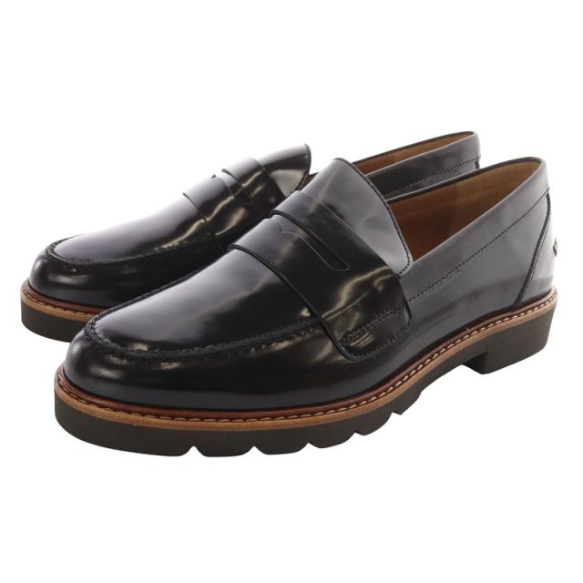 【中古】コーチ COACH ローファー レザー 7 黒 ブラック WA38217 /SR31 レディース