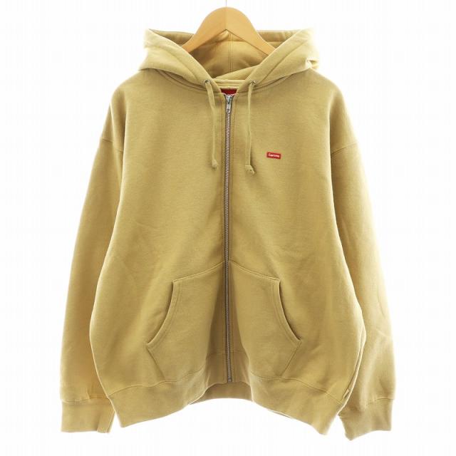【中古】シュプリーム SUPREME 24AW Small Box Zip Up Hooded Sweatshirt パーカー ジップアップ L ベージュ