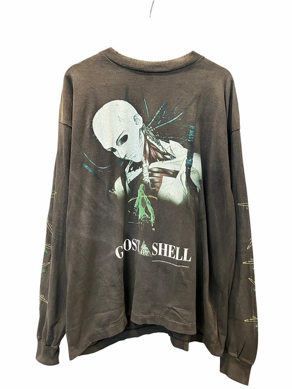 【中古】未使用品 セントマイケル SAINTMICHAEL SM-YS1-0000-C33 攻殻機動隊 プリント ロンT  XL ブラック