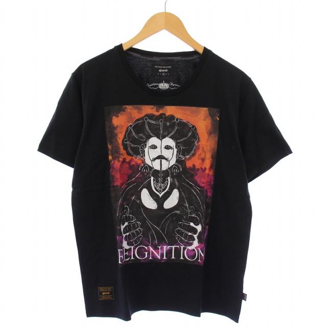 【中古】未使用品 グラフ タグ付き ジョジョの奇妙な冒険 Golden Wind 黄金の風 ブラック・サバス Tシャツ 半袖