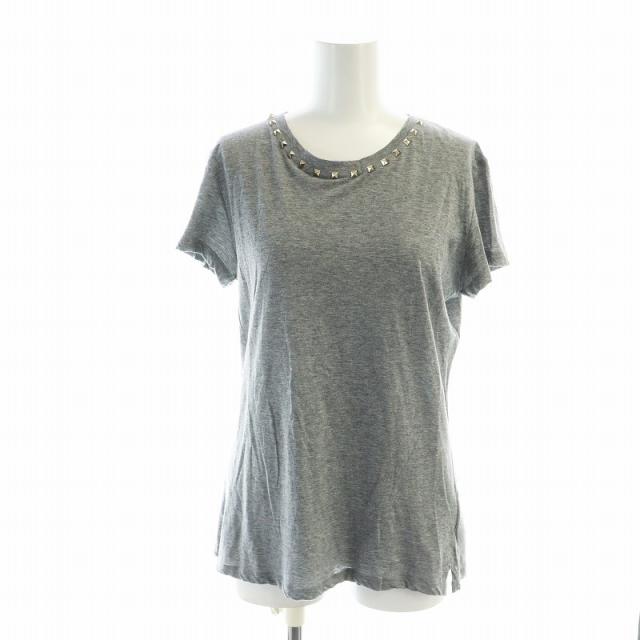 【中古】ヴァレンティノ ガラヴァーニ VALENTINO GARAVANI Rockstud T Tシャツ カットソー 半袖 スタッズ ロゴ S