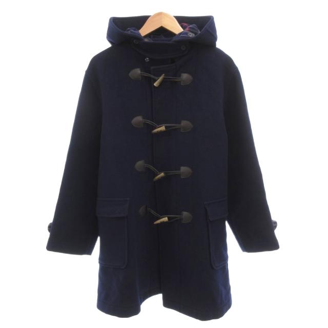 【中古】バーバリーズ Burberrys ヴィンテージ ダッフルコート トグルボタン フード ミドル ハーフ丈 160A 紺