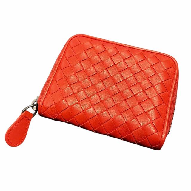 【中古】ボッテガヴェネタ コンパクトウォレット ミニ財布 ケース イントレチャート