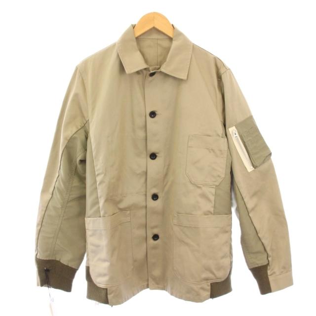 【中古】未使用品 サカイ sacai 24SS コットンチノナイロンツイルブルゾン ジャケット アウター ショート丈