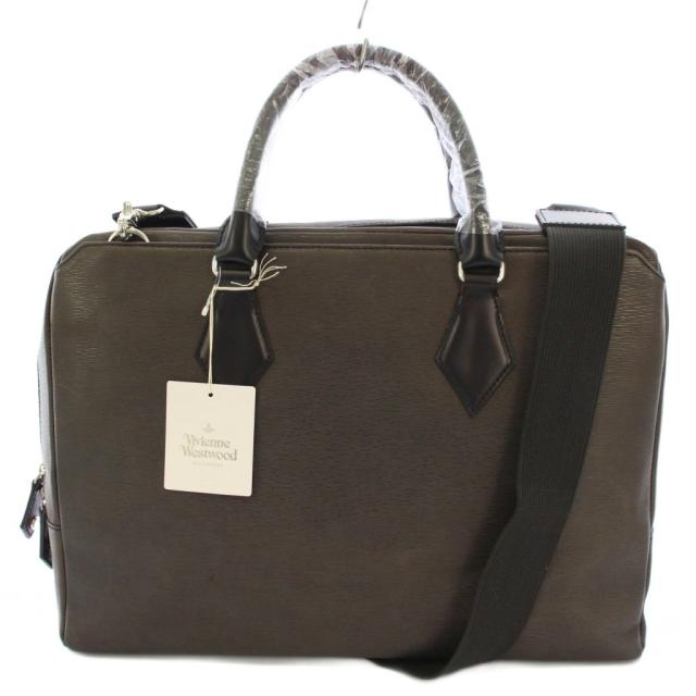 【中古】未使用品 ヴィヴィアンウエストウッド ビジネスバッグ ブリーフケース 書類カバン ハンドバッグ