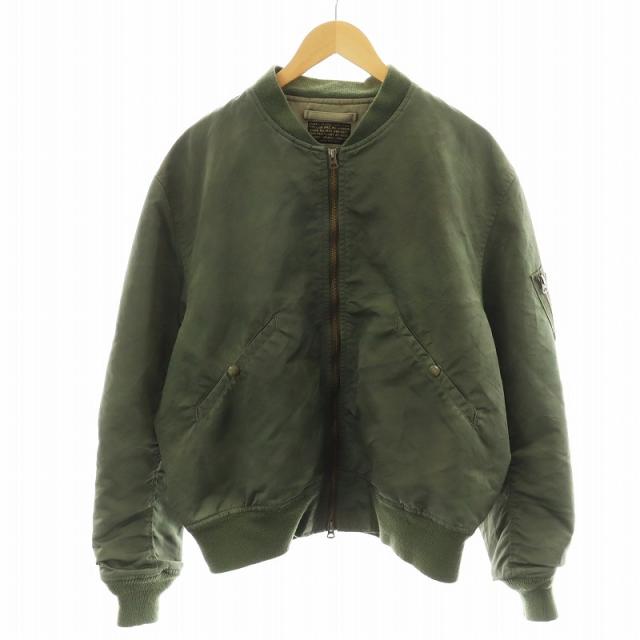 【中古】シュタンバウム STAMMBAUM L-2B Short ブルゾン ジャケット 中綿 ナイロン M カーキ