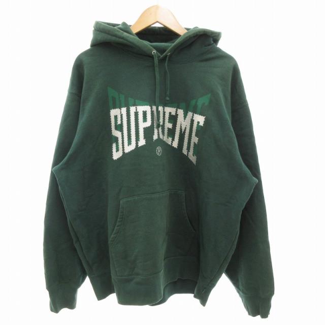 【中古】シュプリーム SUPREME 22AW ラインストーン シャドウ フーディー スウェットシャツ Rhinestone Shadow