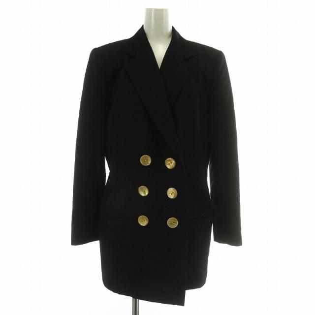 【中古】クリスチャンディオール Christian Dior ヴィンテージ テーラードジャケット ブレザー ウール ダブル 6B