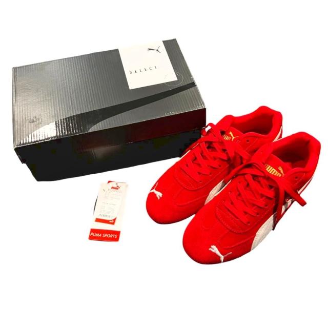 【中古】未使用品 プーマ PUMA タグ付き スピードキャット SPEEDCAT OG オールタイムレッド スニーカー スエード 27