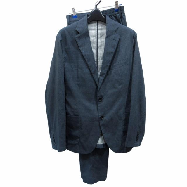 【中古】マッキントッシュ ロンドン FLEX JERSEY ハイゲージジャカードセットアップ スーツ 総柄 2B 40/38 約L/M