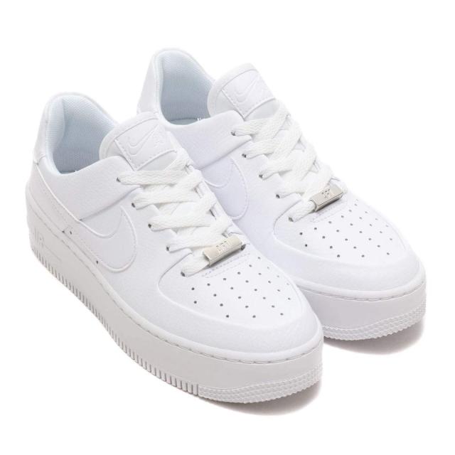 [ナイキ] エア フォース 1 セージ LOW [W AF1 SAGE LOW] ホワイト/ホワイト/ホワイト AR5339-100 日本国内正規品