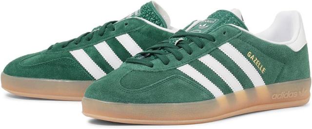 [アディダス] シューズ スニーカー ガゼル インドア  GAZELLE INDOOR カレッジグリーン/フットウェアホワイト/ガム JI2062