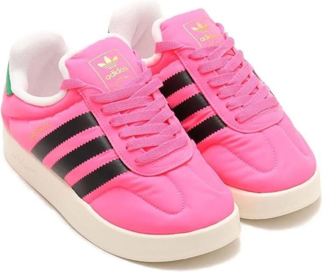 [アディダス] ガゼル ホーム [GAZELLE ] ルシッドピンク/コアブラック/グリーン IE1433