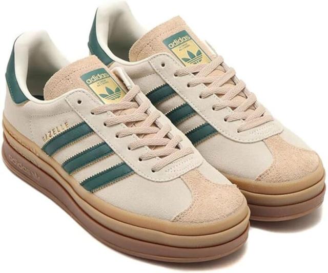 [アディダス] ガゼル [GAZELLE] クリームホワイト/カレッジグリーン/マジックベージュ ID7056