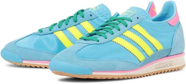 [アディダス] SL 72 OG [W SL 72 OG] スカイブルー/ソーラーイエロー/ピンク JI0196