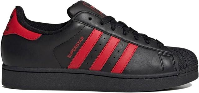 [アディダス] スーパースター II [SUPERSTAR II] コアブラック/ベタースカーレット/コアブラック JQ2309
