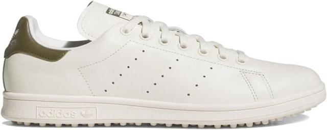 [アディダス] スタンスミス ゴルフ フルグレインレザー [STAN SMITH GOLF FULL GRAIN LEATHER] オフホワイト/オリーブストレータ/オフホワイト JH6156