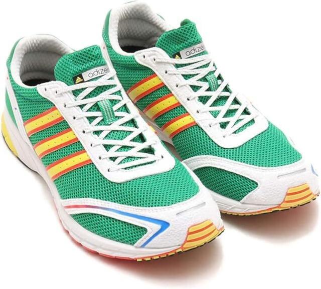 [アディダス] アディゼロ アディオス OG [ADIZERO ADIOS OG] グリーン/クラウドホワイト/ブライトレッド JI0494