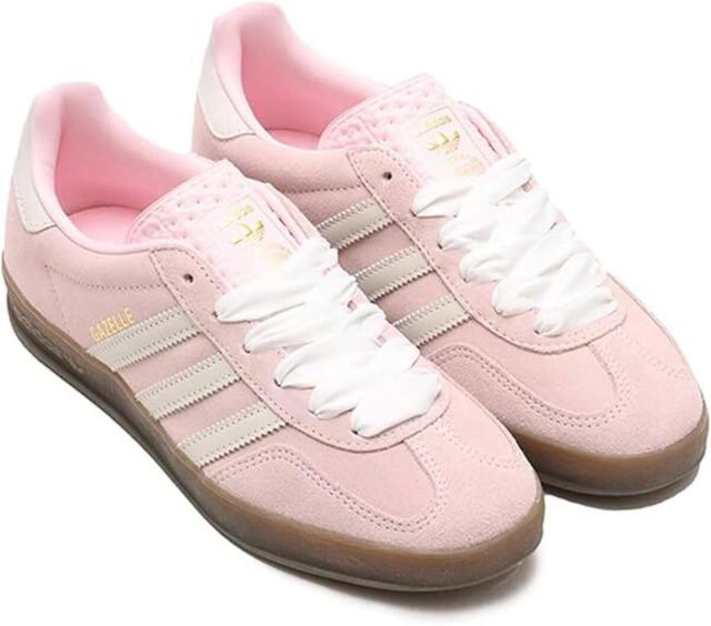 [アディダス] ガゼル インドア [W GAZELLE INDOOR] クリアピンク/オフホワイト/ガム JI2716