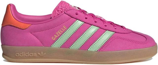 [アディダス] ガゼル インドア [W GAZELLE INDOOR] セミルシッドフクシア/セミグリーンスパーク/シグナルコーラル JI2718