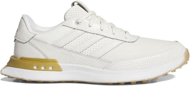 [アディダス] S2G SL レザー [W S2G SL LEATHER] オフホワイト/ゴールドメタリック/ガム JI4038