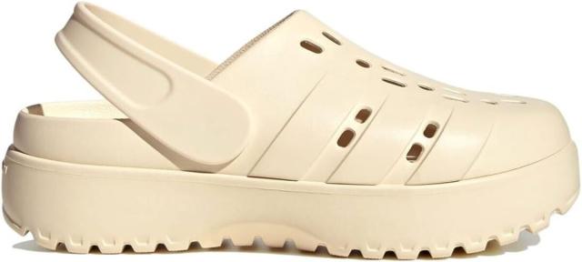 [アディダス] アディレッタ プラットフォーム クロッグ [W ADILETTE PLATFORM CLOGS] ワンダーホワイト/ワンダーホワイト/ワンダーホワイト JP7159