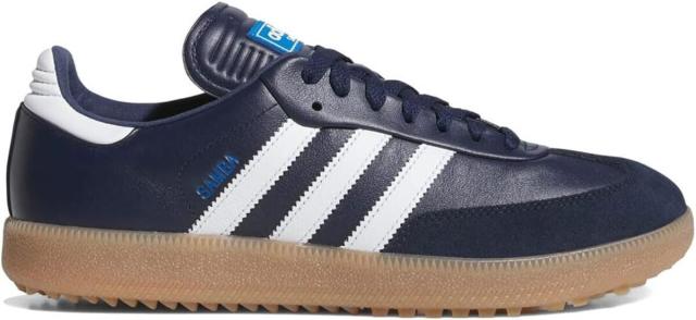 [アディダス] サンバ ゴルフ フルグレインレザー [SAMBA GOLF FULL GRAIN LEATHER] ナイトインディゴ/クラウドホワイト/ブルーバード JP8544