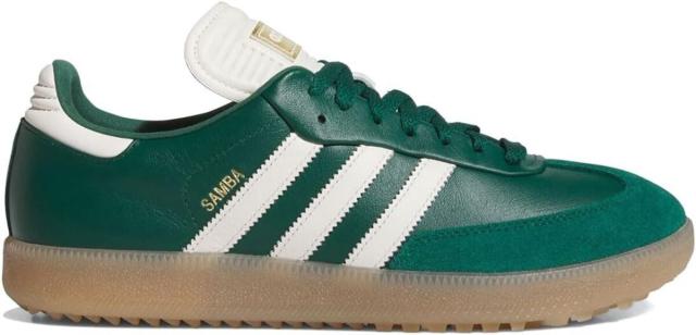 [アディダス] サンバ ゴルフ フルグレインレザー [SAMBA GOLF FULL GRAIN LEATHER] カレッジエイトグリーン/オフホワイト/ガム JP8652