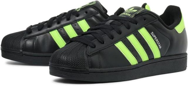 [アディダス] スーパースター II [SUPERSTAR II] コアブラック/イエロー/フットウェアホワイト JQ3175