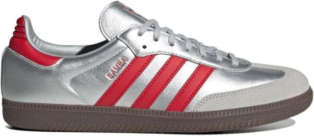 [アディダス] サンバ シブヤ [SAMBA SHIBUYA] マットシルバー/ベタースカーレット/ガム JQ4123