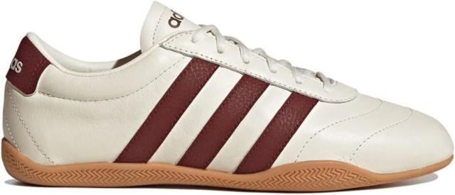 [アディダス] グランドコート ロー [W GRAND COURT LO] オフホワイト/シャドーレッド/ガム JQ9687