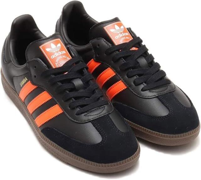 [アディダス] サンバ OG [SAMBA OG] コアブラック/インパクトオレンジ/ガム JR0910