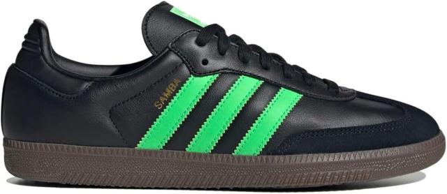 [アディダス] サンバ OG [SAMBA OG] コアブラック/スクリーミンググリーン/ガム JR0911
