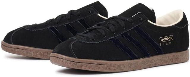 [アディダス] シュタット [STADT] コアブラック/ガム/ゴールド JR2077