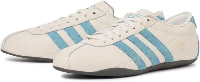 [アディダス] トーキョー W [TOKYO W] フットウェアホワイト/ライトブルー/グレー JR2081