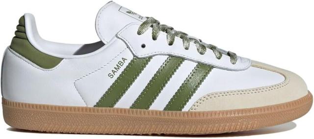 [アディダス] サンバ OG シューズ [W SAMBA OG SHOES] クラウドホワイト/テックオリーブ/ガム JS1352