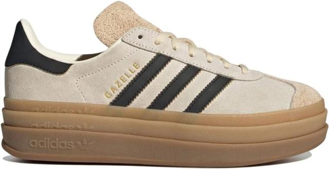 [アディダス] ガゼル ボールド [W GAZELLE BOLD] クリームホワイト/コアブラック/サンドストラータ JS3892